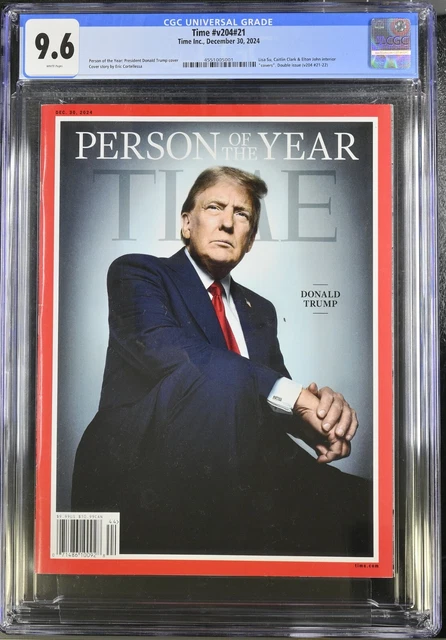 DONALD TRUMP DECEMBER 30 2024 Time Magazine Person of the Year! CGC 9.6 ...