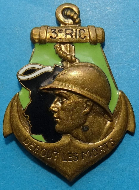INSIGNE DU 3° Régiment d'Infanterie Coloniale EUR 15,00 - PicClick FR