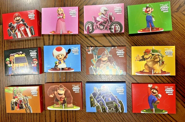 MCDONALDS HAPPY MEAL TOYS 2023 The Super Mario Bros 3D PUZZLE Full Set ...