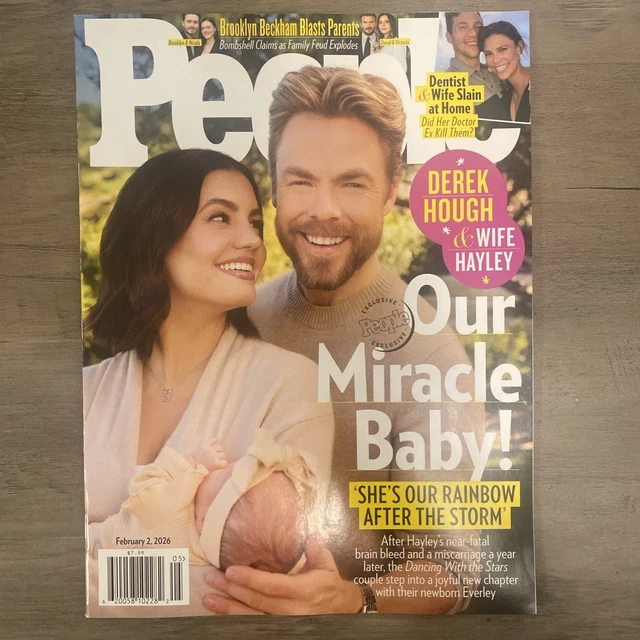 PEOPLE MAGAZINE February 2nd 2026 Derek Hough & Hayley ~ Beckham Blasts ...