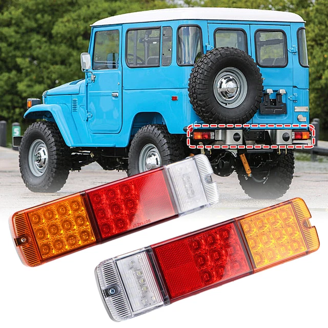 POUR TOYOTA LAND Cruiser Fj40 Fj45 Bj40 Hj45 Bj42 Paire Feux Arrière ...