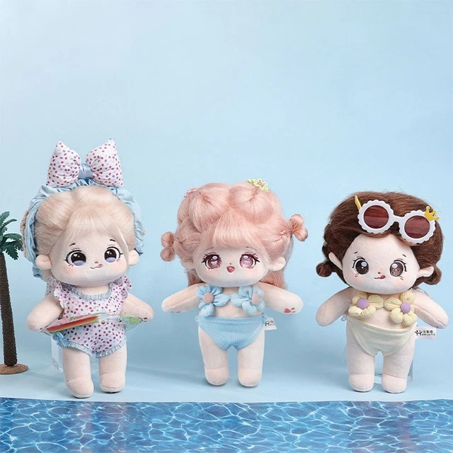 PRINTED PATTERN MINIATURE Bikini 20cm Doll Swimming Outfit Cotton ...