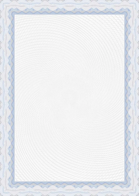 DECADRY BORDER CERTIFICATE A4 Paper 115gsm Blue (Pack of 25) OSD4040 ...