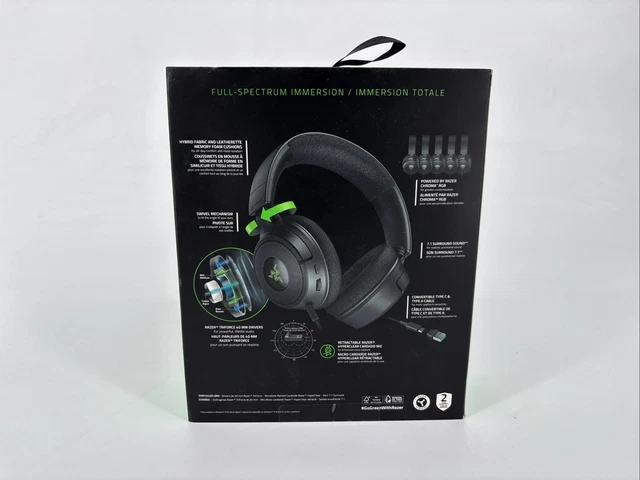 RAZER - KRAKEN V4 X Wired Over-the-Ear Gaming Headset for PC, Mac ...