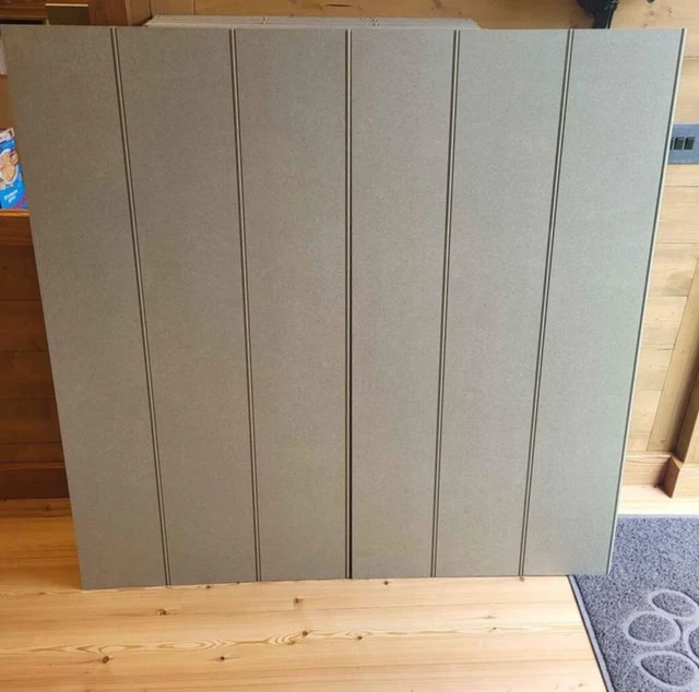 MDF PANELING PAINTABLE Grooved Panelling 3D Groove Panels 120x60cm X 2 ...