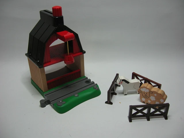 BRIO BARN / FARM for Wooden Train / Railway Track Set ( Brio Thomas ) £ ...