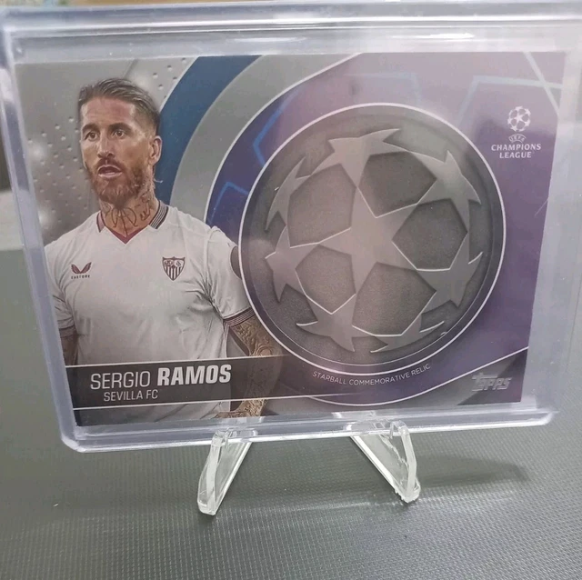 SERGIO RAMOS RELIC Topps UEFA Champions League Siviglia, Spagna, Real ...