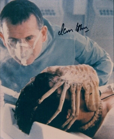 IAN HOLM COME Ash, Alien, autografo originale, conosciuto come Bilbo in ...