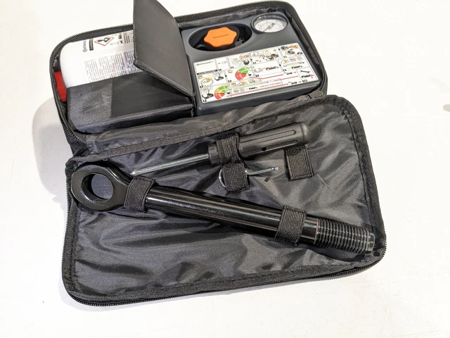 KIA EV6 TYRE Repair Kit Pump Inflator Sealant Tow Hook 2021-2023 ...