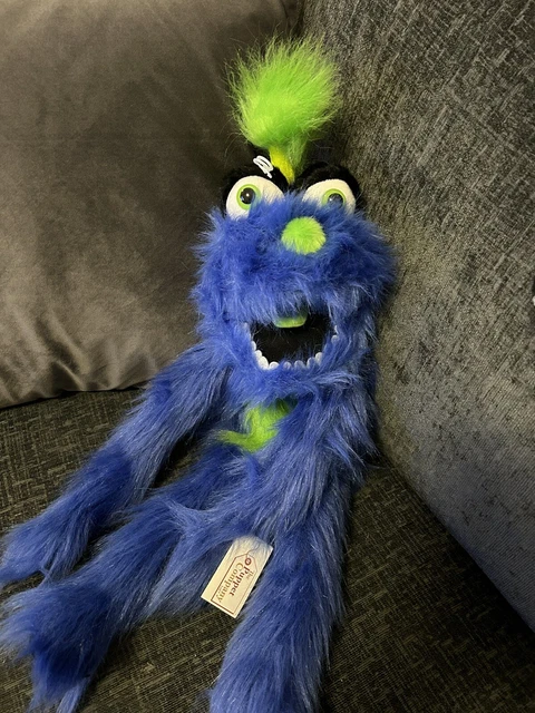 THE PUPPET COMPANY Blue Monster Large Fluffy Soft Plush Hand Puppet Toy ...