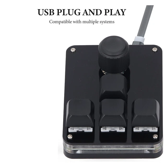 MINI CLAVIER USB Macro Programmable Clavier Mécanique à 4 Touches Et 1 ...