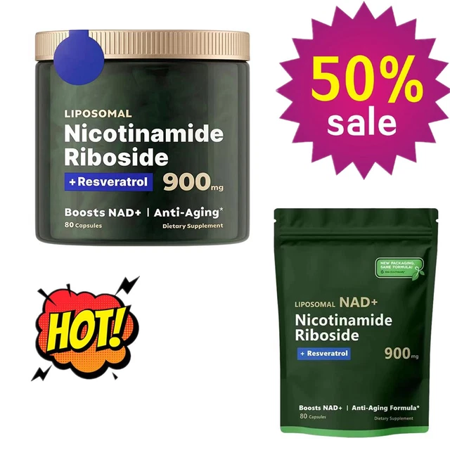 NAD+ ERGÄNZUNG FÜR Anti-Aging Nicotinamid-Ribosid-Resveratrol 80PCS ...