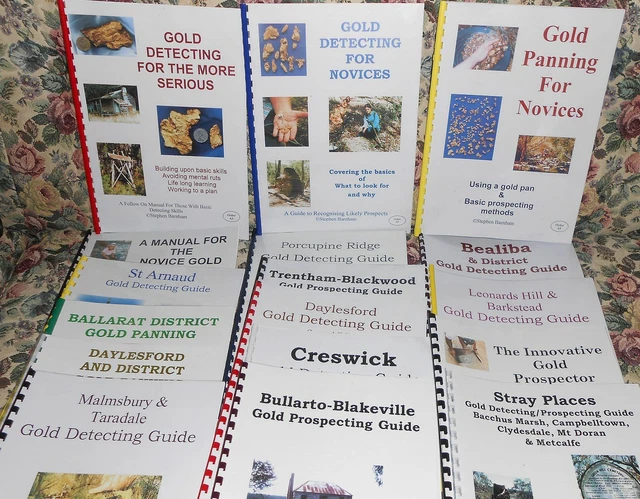 AUSTRALIAN GOLD PROSPECTING Panning History Map Guide Books by Stephen ...