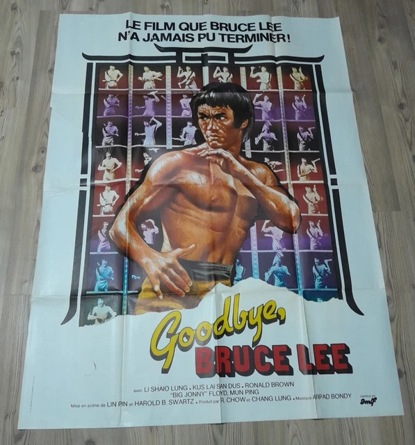 ANCIENNE AFFICHE CINÉMA GOODBYE BRUCE LEE 158cmx120 cm Poster Arts ...