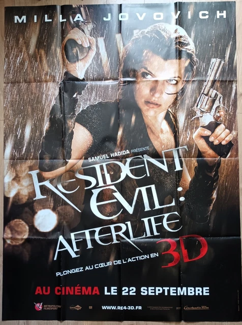 AFFICHE CINÉMA FILM RESIDENT EVIL AFTERLIFE 120 x 160 cm Milla Jovovich EUR 15,00 - PicClick FR