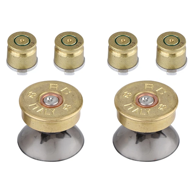 6X GOLD METAL Bullet Buttons & Thumbstick Mod Kit For Controller CT £10.55 - PicClick UK