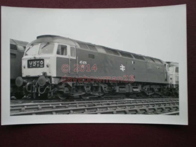 PHOTO CLASS 47 Diesel Loco No 47 475 £1.85 - PicClick UK