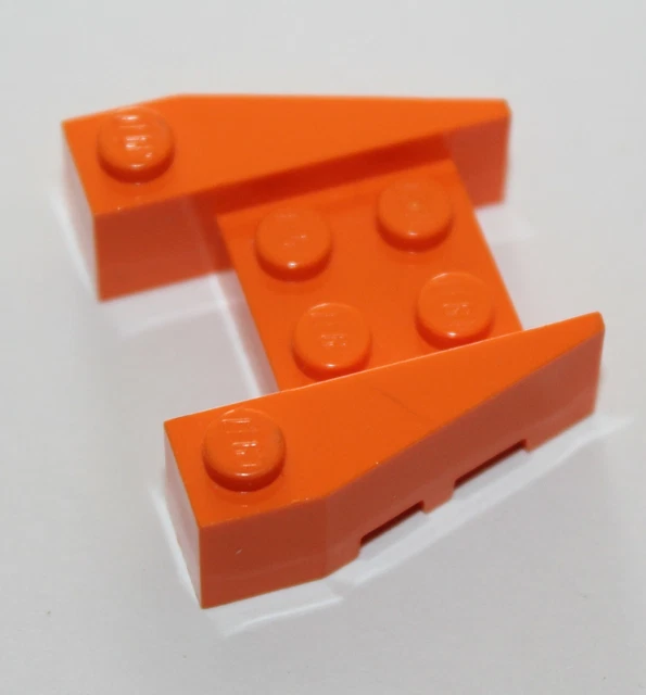 LEGO ORANGE WEDGE 3x4 with Stud Notches ref 50373 set 60103 5933 2507 ...