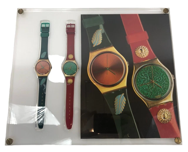 OROLOGIO DA POLSO Swatch Set Special Bonaparte + Pompadour 1988 EUR 249 ...