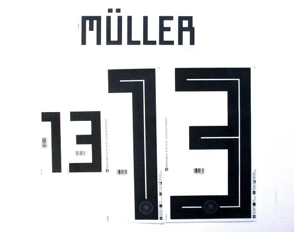 GERMANY 2018 WORLD Cup Official Deko Graphics Muller 13 Home Player ...
