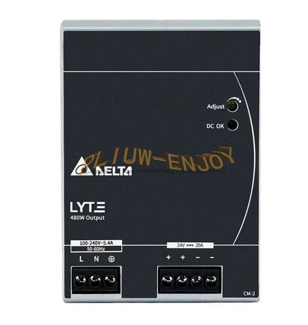 DELTA SWITCHING POWER Supply Module Guide rail type DRL-24V480W1AA 24V ...