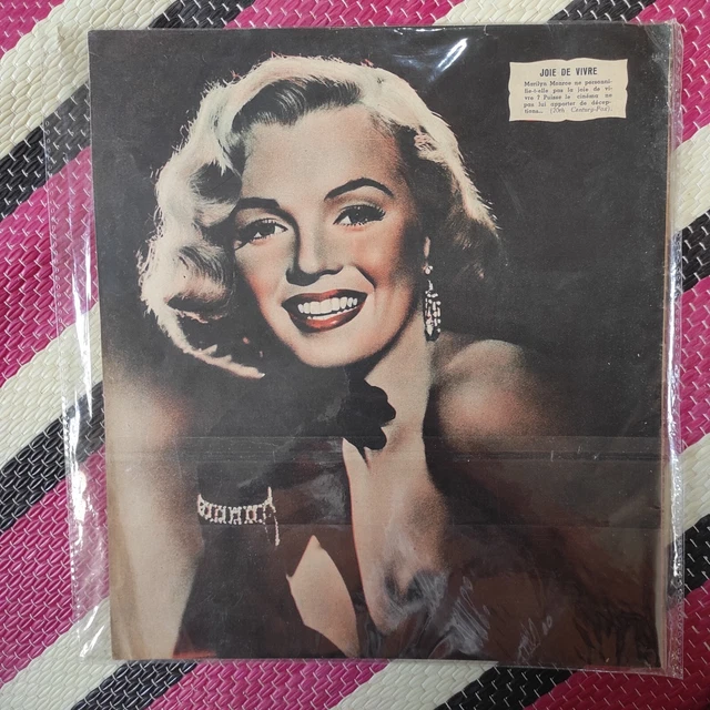 VERY OLD FRENCH Magazine IMAGES #1199 Sexy Marilyn Monroe Century Fox ...