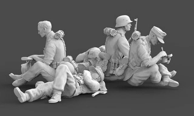 WW2 GERMAN SOLDIERS Full Set Soldiers 1/24th Resin Printed £35.00 ...