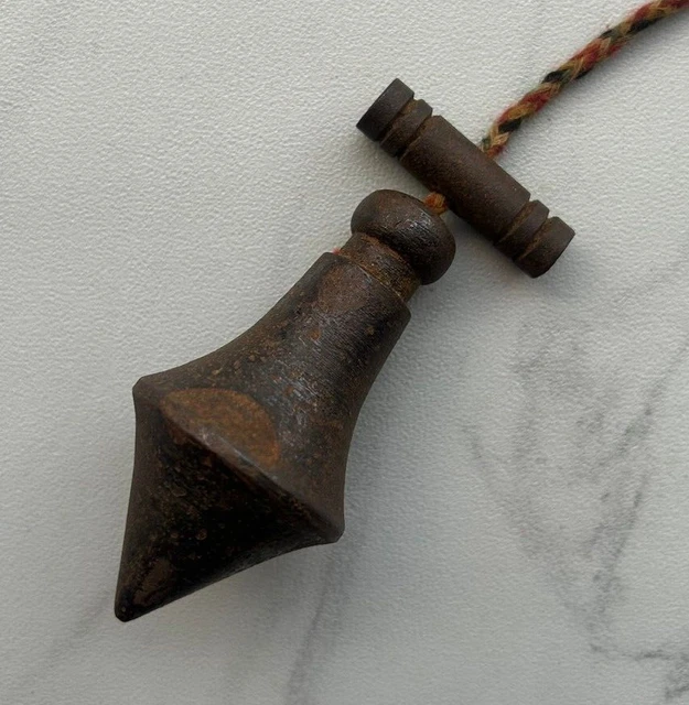 ANCIEN OUTIL DE nivellement de menuisier en fer de forme rare EUR 47,59 ...