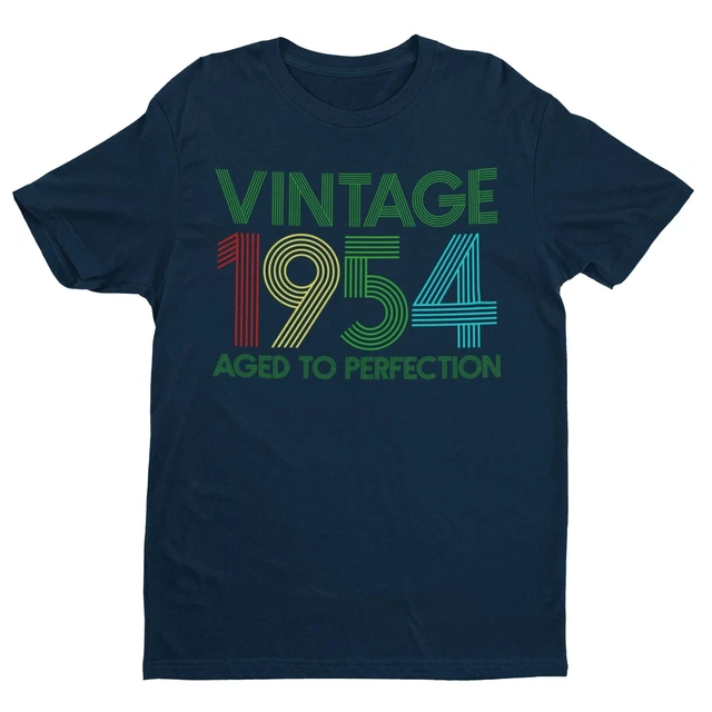 70th Anniversaire En 2024 T Shirt Vintage 1954 Aged To Perfection Idée