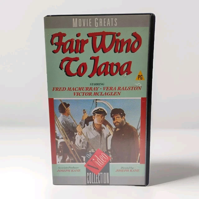FAIR WIND TO Java VHS (First Released 1953) Fred MacMurray CLASSIC ...