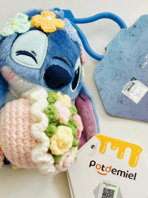 LICENSED DISNEY STITCH holding bouquet blinking eye H 12 cm pluch ...