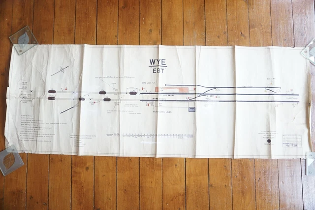 1972 WYE SIGNALLING Signal Box Railway Plan Diagram Map £149.99 ...