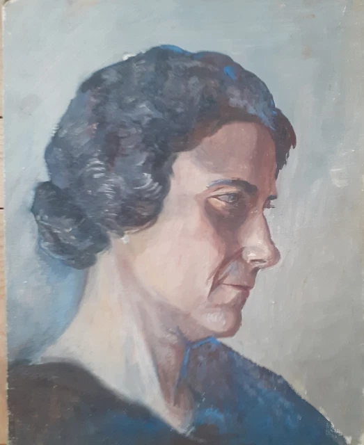 TABLEAU ANCIEN PEINTURE, Portrait Femme Recto + Portrait Homme Verso ... TABLEAU ANCIEN PEINTURE, Portrait Femme Recto + Portrait Homme Verso ...