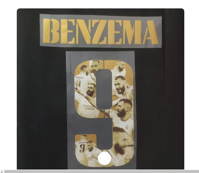 KIT REAL MADRID, NAMBERSET BENZEMA, Pallone d'oro, CHAMPIONS LEAGUE CUP ...