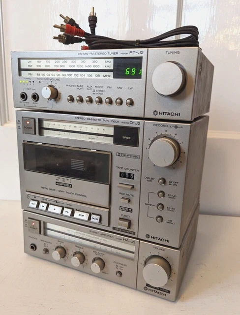 HITACHI MINI HIFI System - HA-J2 Integrated Amplifier FT-J2 Tuner D-J2 ...