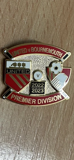 PREMIER LEAGUE MATCH BADGE 2022/2023 Season MANCHESTER UNITED V AFC ...