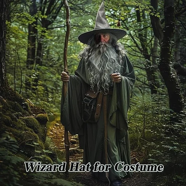 CLASSIC WIZARD HAT for Adults Witch Sorcerer Accessories Costume ...