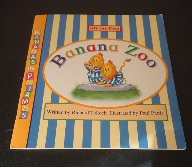 VINTAGE BANANAS IN Pyjamas Banana Zoo Lift The Flap Paperback Book 1999 ...