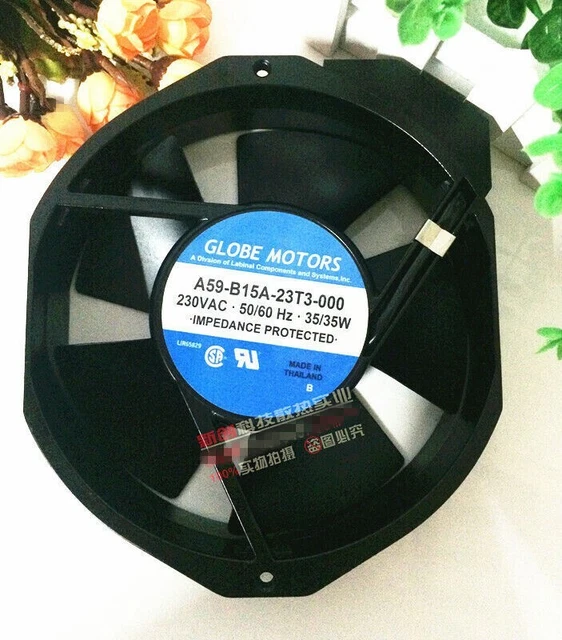 GLOBE MOTORS A59-B15A-23T3-000 230V AC 35W cooling fan $46.00 - PicClick