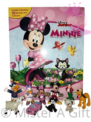 DISNEYS MINNIE MOUSE And Friends Busy Book - Story 10 Figures Free P+P ...