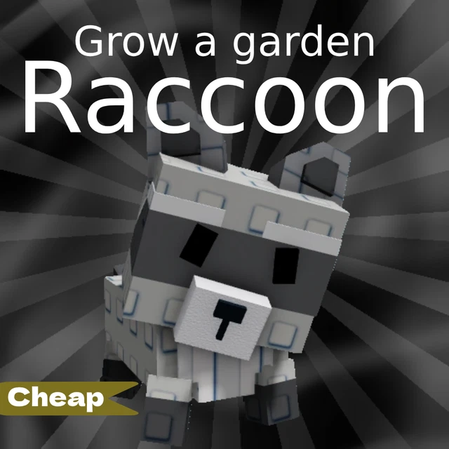 RARE RACCOON PET - Grow A Garden Roblox | INSTANT DELIVERY | FAST ...