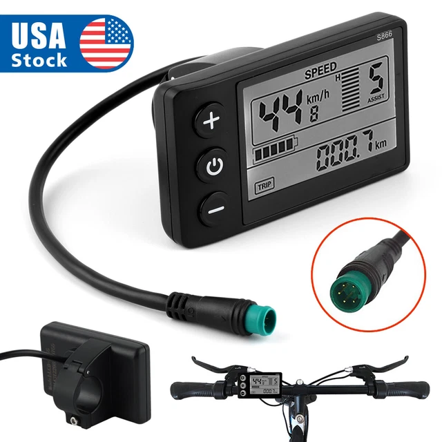 24/36/48V LCD DISPLAY Panel For E-Bike Electric scooter waterproof ...