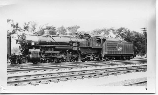 4C654 RP 1930S/50S C&NW CHICAGO & NORTH WESTERN RAILROAD 462 LOCO #1559 ...