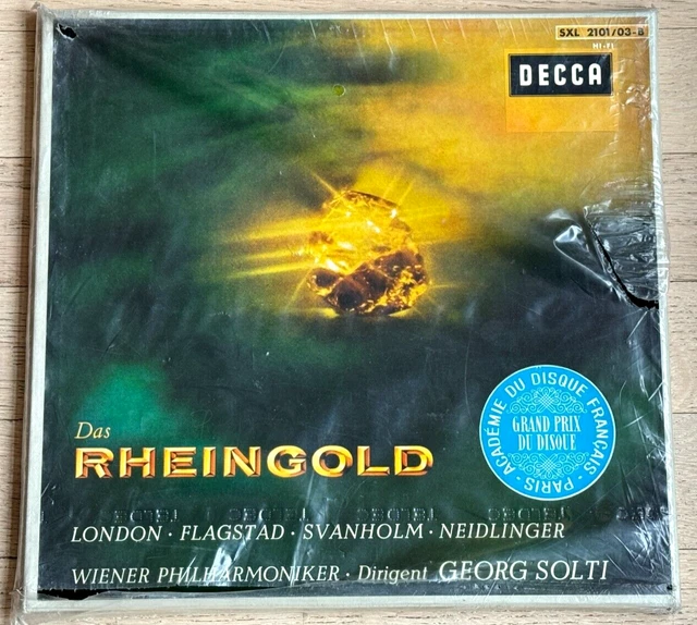 WAGNER RHEINGOLD GEORG SOLTI 1959 ED1 DECCA 3LP Box SXL 2101-03 ...
