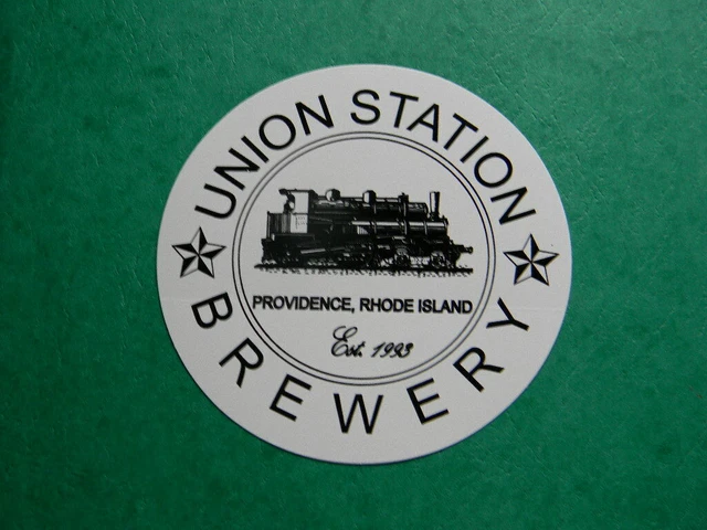 UNION STATION BREWING Company Craft Beer Sticker Providence Rhode ...