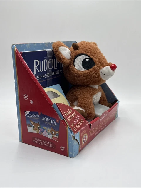 HALLMARK CHRISTMAS RUDOLPH Red Nosed Reindeer Interactive Story Buddy ...