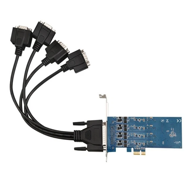 INDUSTRIAL 2/4 PORT DB9 RS422/485 PCIExpress Card with Optical ...