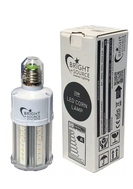 LED CORN LIGHT 20w - Replaces 70w Metal Halide / SON ES / E27 4000k ...