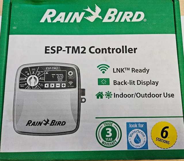 RAIN BIRD ESP-TM2 6 Station Irrigation Controller (WiFi Module Not ...