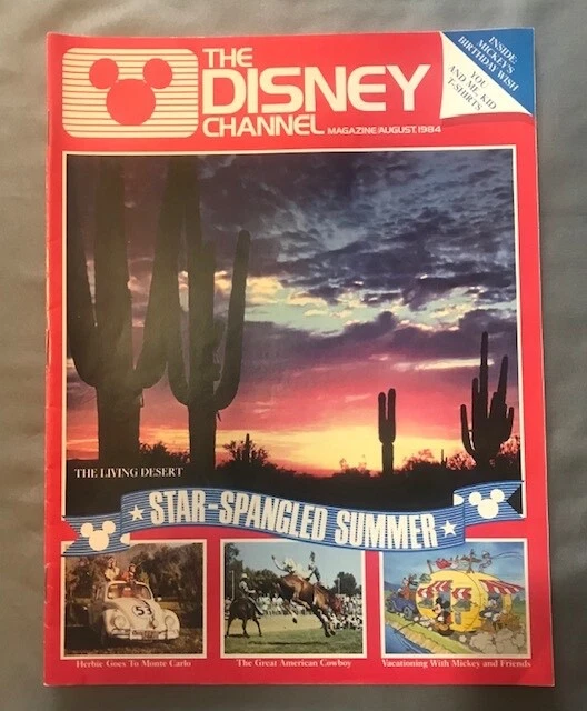DISNEY CHANNEL MAGAZINE August 1984 - Star-Spangled Summer-Herbie ...